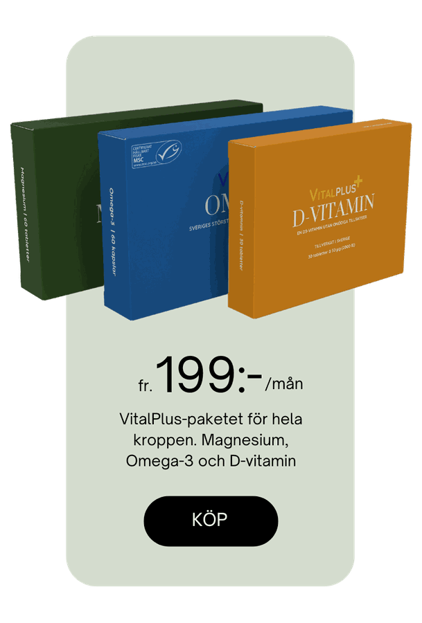 Vitalplus – Kosttillskott till tiotusentals nöjda kunder